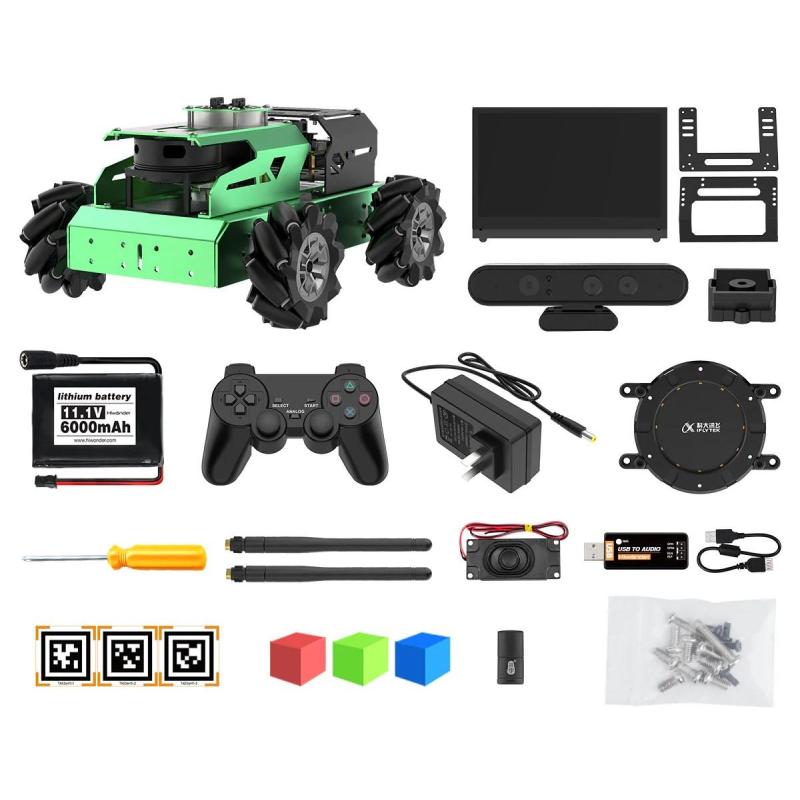 Jetauto Ros Robot Car Powered By Jetson Nano With Lidar Depth Camera Touch Screen Support Slam