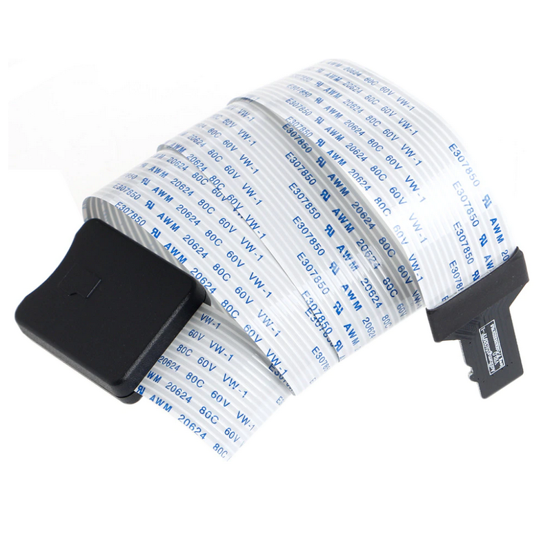Source 25CM TF to Micro SD Card Flex Extension Cable Extender Adapter ...
