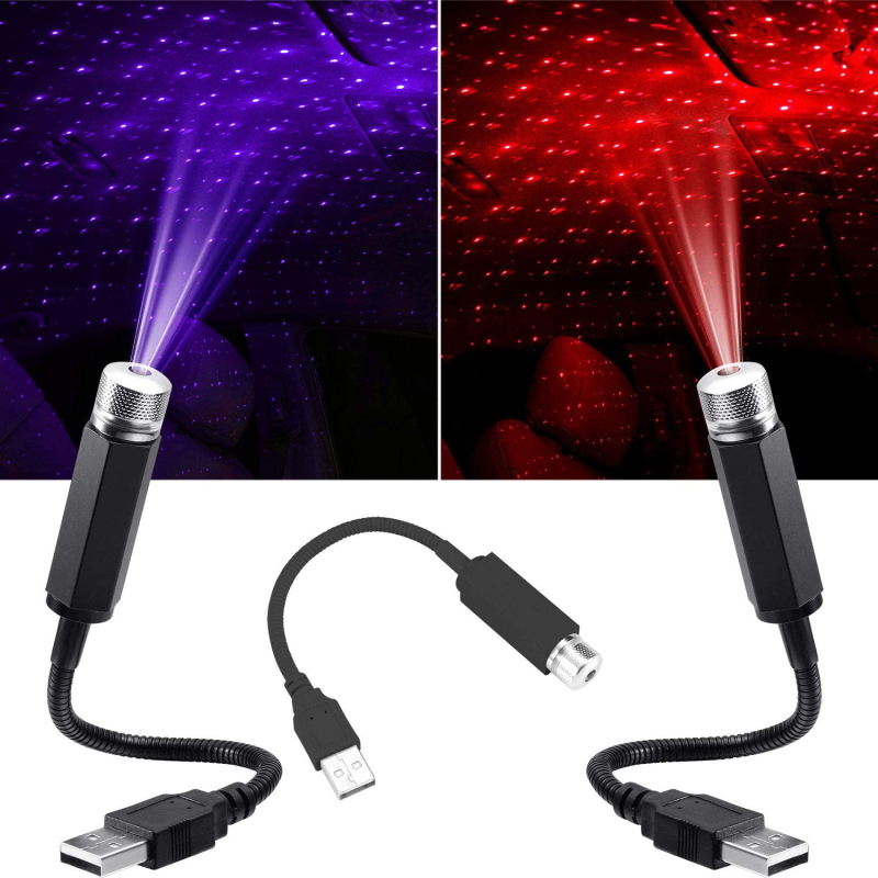 USB LED Laser Projection étoiles rouges